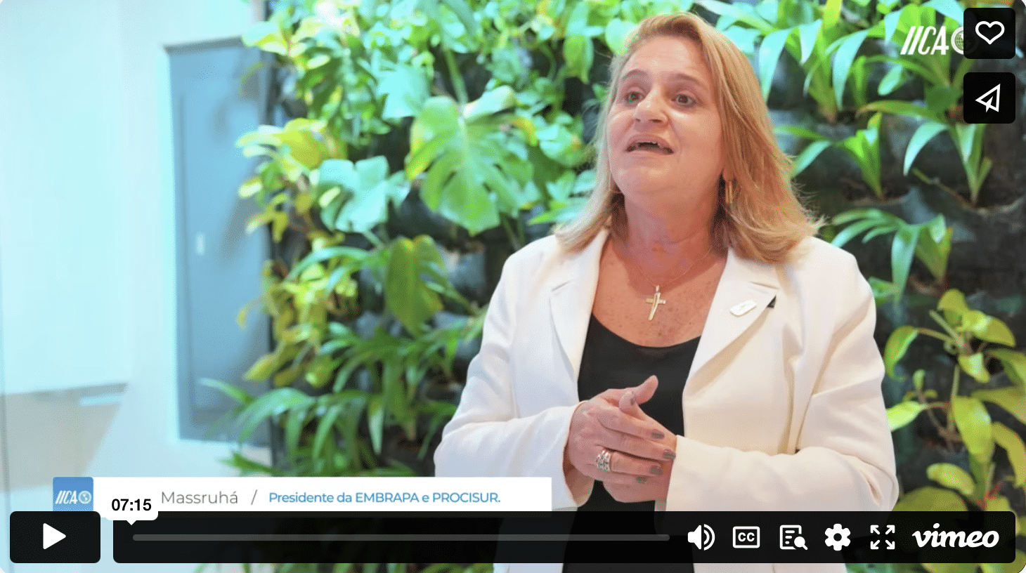 Interview with Silvia Massruhá, President of EMBRAPA and PROCISUR ...